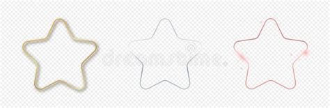 Set Of Three Rounded Star Frames Stock Illustration Illustration Of