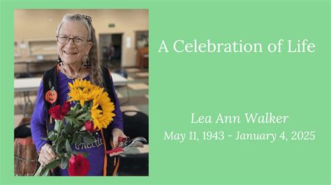 Lea Ann Walker Celebration Of Life Pacific Beach United Methodist Church
