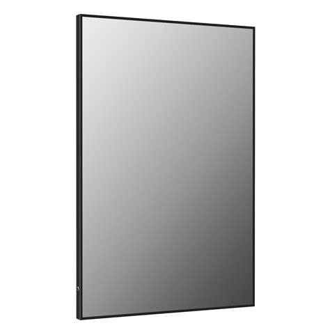Rectangular Black Backlit Heated Bathroom Mirror With Lights 1200 X