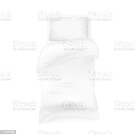 싱글 침대 린넨 템플릿 흰색에 고립 된 3d 사실적인 벡터 일러스트레이션 침대에 대한 스톡 벡터 아트 및 기타 이미지 침대 개체 그룹 베개커버 Istock