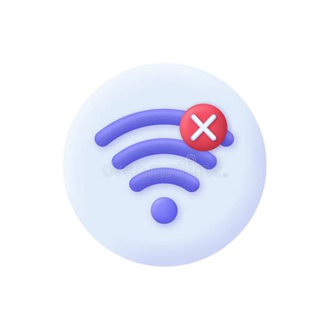 3d Wireless Or Wifi Illustration On Speech Bubble Bad Connection Concept Lost Network Wifi