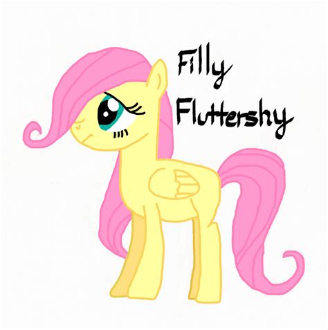 Filly Fluttershy By Spatialdiscord On Deviantart