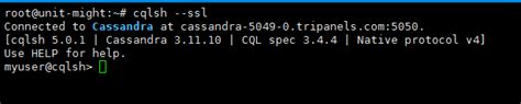 Connecting To Cassandra™ Server Via Cqlsh · Gitbook