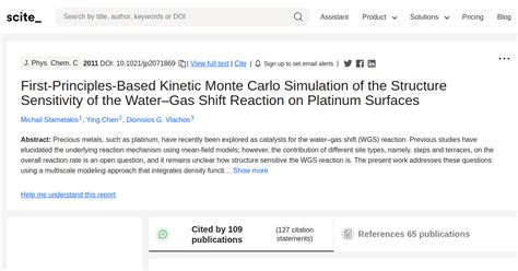 First Principles Based Kinetic Monte Carlo Simulation Of The Structure