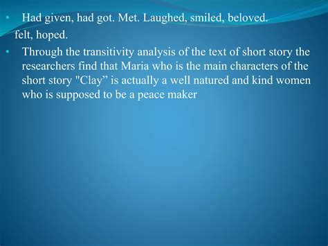 Transitivity Analysis Pptx