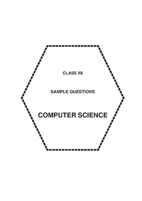 Kerala HSE Th Computer Science Model Question Paper CLASS XII SAMPLE QUESTIONS COMPUTER