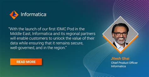 Siddharth Rajagopal On Linkedin Informatica Launches Uae Regions
