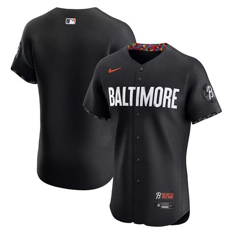 Mens Nike Black Baltimore Orioles City Connect Elite Jersey