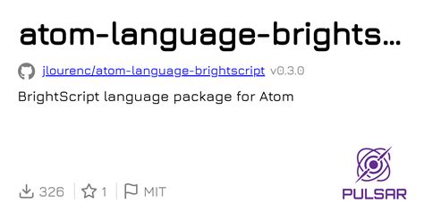 Atom Language Brightscript
