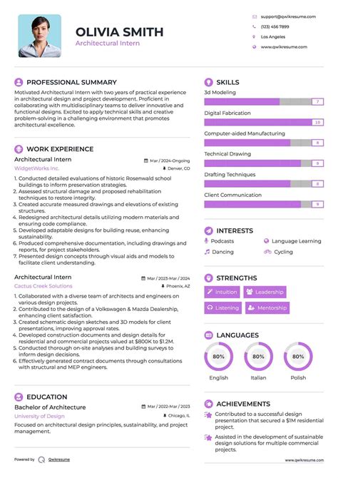 College Student Resume For Internship Ats Resume Templates Template Cv