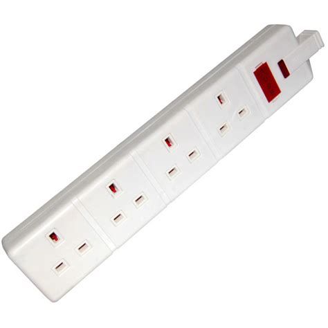 Buy Permaplug White 4 Gang Trailing Socket Online From Websparky