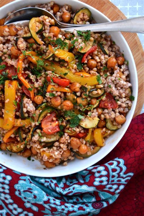 Buckwheat With Vegetables And Spiced Chickpeas Recipe Buckwheat