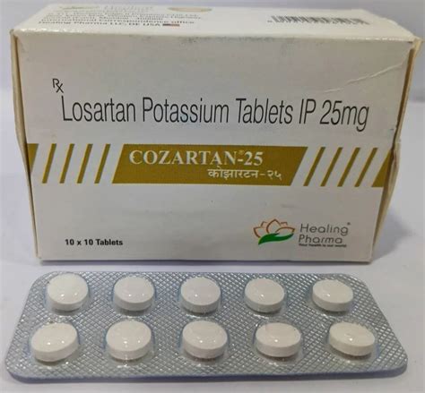 Cozartan Losartan 25mg Tablet At ₹ 50 Strip Losartan Potassium Tablet