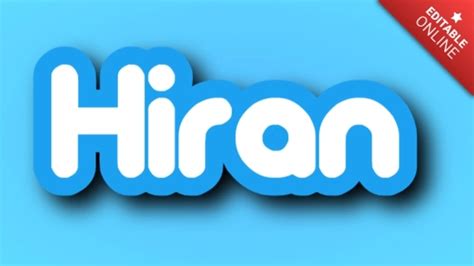 Hiran Twitter Text Effect Generator