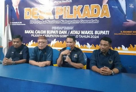 Pilkada Kabgor Partai Nasdem Bidik Pendamping Sofyan Puhi Gopos Id