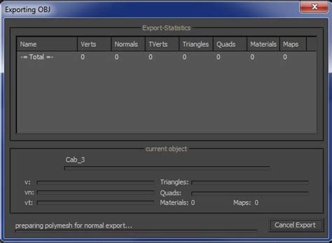 Not Exporting Obj Gets Stuck Autodesk Community