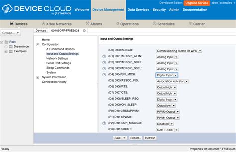 Push Button Example XBee Wi Fi Digi International