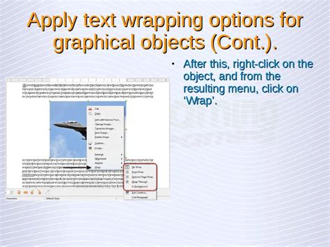 Advanced Word Processing Text Wrapping