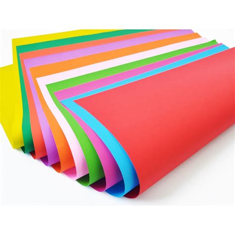 กระดาษโปสเตอร์บางสี 2 หน้า 80 แกรม ขนาด 52x77 Cm 100 แผ่น Shopee Thailand