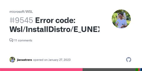 Error Code Wsl InstallDistro E UNEXPECTED Issue Microsoft WSL GitHub