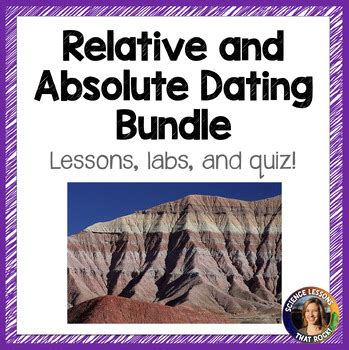 Relative And Absolute Dating Bundle By Science Lessons That Rock