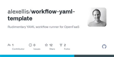Github Alexellisworkflow Yaml Template Rudimentary Yaml Workflow