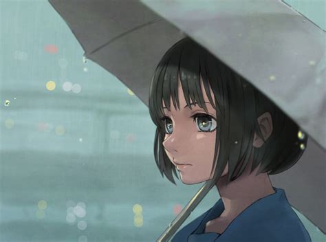 Anime Girl With Umbrella