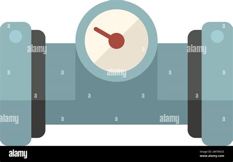 Pipe Dash Icon Flat Vector Steel Drain Oil Pressure Isolated Stock Vector Image And Art Alamy