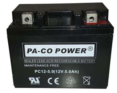 Accu 12 Volt 5 Ah Pa Co Power Pc12 5 0 M2 Trading