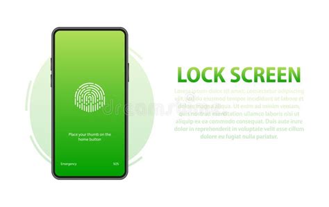 Smartphone With Passcode Lock Screen Interface Protecting Your