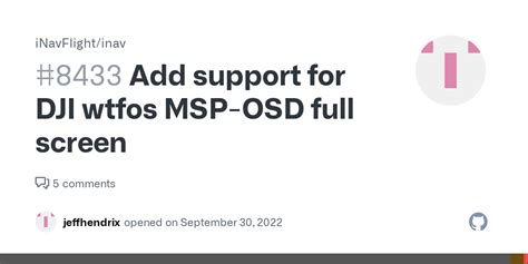 Add Support For DJI Wtfos MSP OSD Full Screen Issue 8433