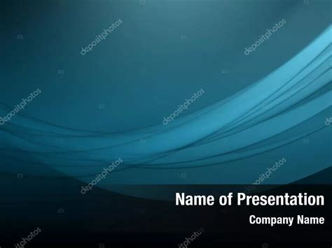 Soft Curves With Shadow Powerpoint Template Soft Curves With Shadow