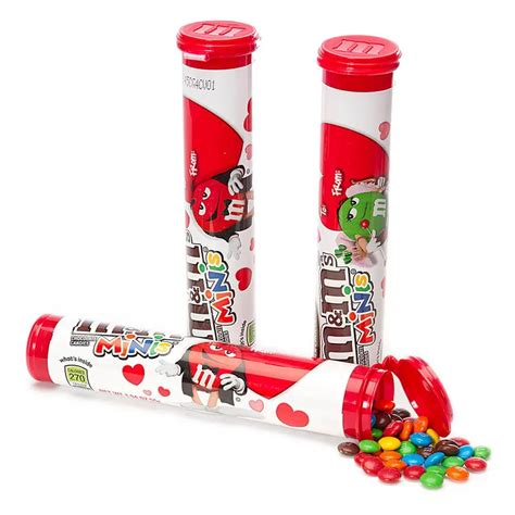 Valentine Mandms Minis Candy Mega Tubes 24 Piece Box Candy Store