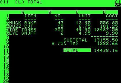 VisiCalc The First Spreadsheet Application