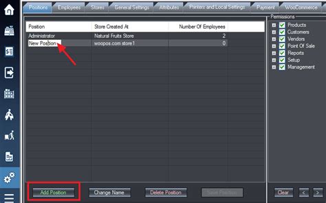 Adding New Positions Woopos Support