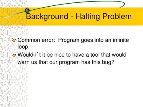 Ppt Halting Problem Powerpoint Presentation Free Download Id8756897