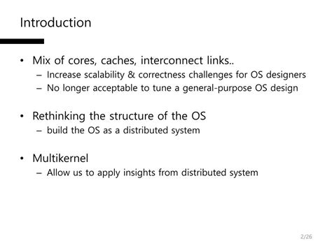 Ppt The Multikernel A New Os Architecture For Scalable Multicore
