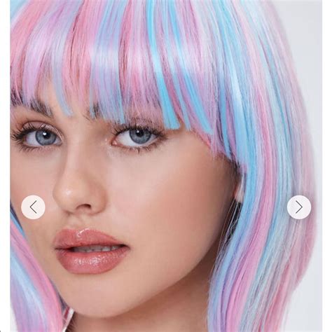 Pink And Blue Wig In Pink Blonde Hair Hair Braid Videos Blonde Hair With Pink Highlights