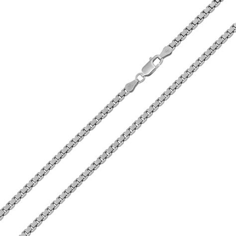 Men Women 925 Sterling Silver Chain 12mm Italian Dc 8 Sided Box Chain
