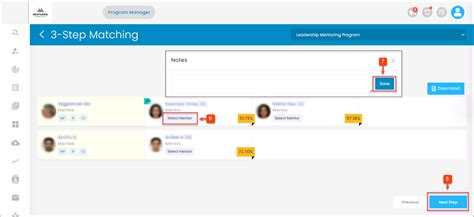 Create A Match In 3 Step Matching Process Mentoring Complete