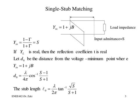 Double Stub Matching Using Smith Chart Ppt Kizamarine
