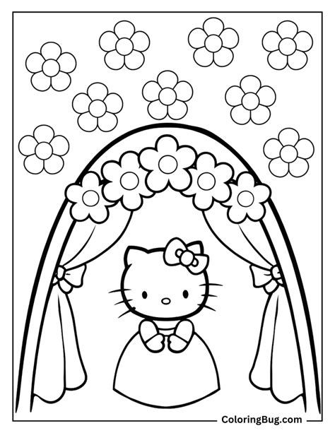 20 Princess Hello Kitty Coloring Pages Free Printable Pdfs