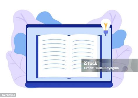 온라인 책 전자 책 원격 학습 책을 읽고 문학을 즐길 수 있습니다 학습 교육 및 엔터테인먼트를위한 열린 책 독서 학습의 사랑 벡터 가리기에 대한 스톡 벡터 아트 및 기타