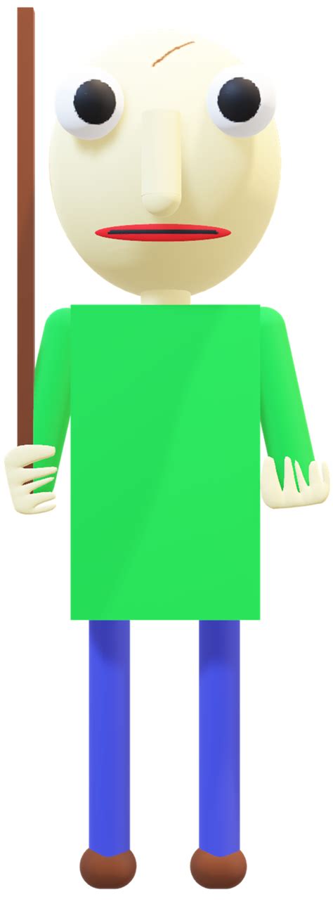 Old Baldi 3d Model Render Fandom