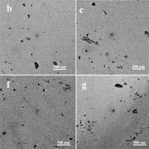 TEM Images Of PMMA Nanocomposites With Various Loading Weights Of