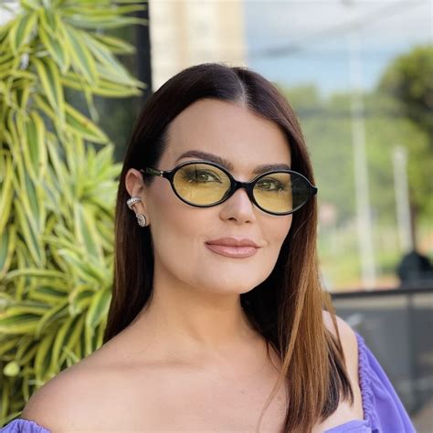 Óculos De Sol Feminino Oval Amarelo Mia Safine