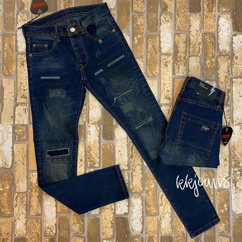 กางเกงยีนส์ขายาวแฟชั่นวัยรุ่นเท่ๆ Shopee Thailand