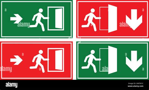 Emergency Fire Exit Sign Emergency Sign Emergency Exit Emergency