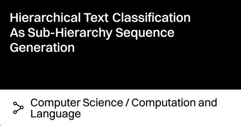 Hierarchical Text Classification As Sub Hierarchy Sequence Generation