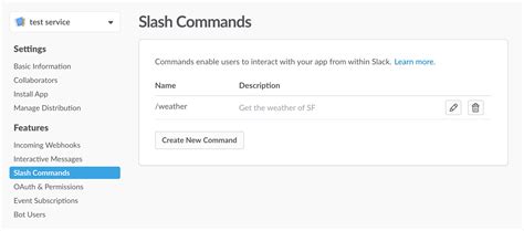Github Postvertaslack Slashcommand Weather Service Slack App Using The Slash Command Feature